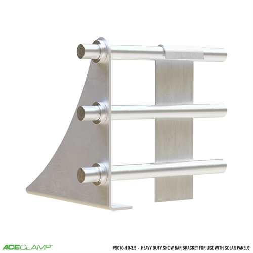 Heavy Duty Bar Extended Snow Bracket, 3 bar, for use below solar panels ...