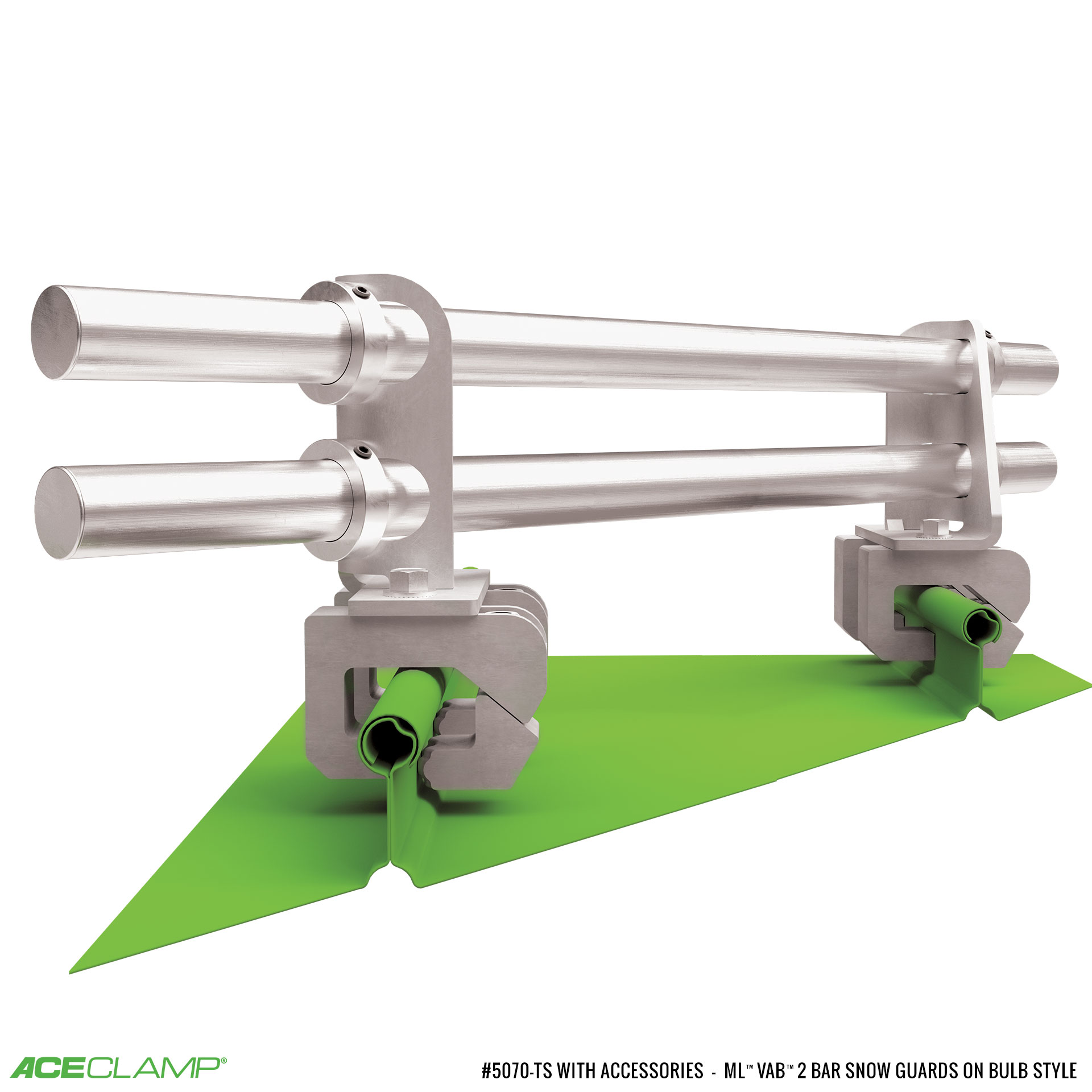 Variable Angle Snow Guards for Standing Seam Roofs