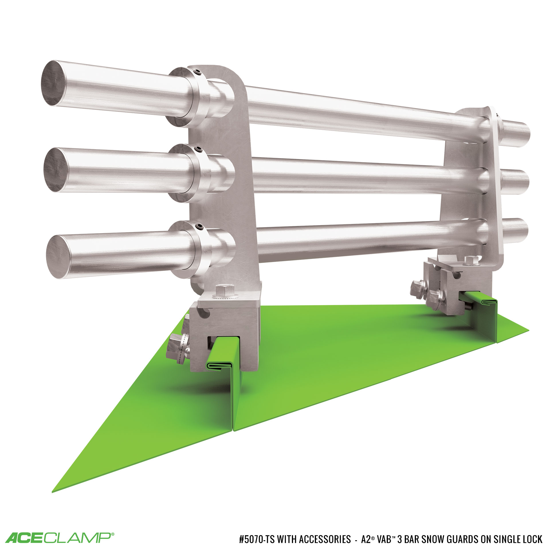 3-Bar Variable Angle Snow Guards: Adaptability for Single-Lock Roofs