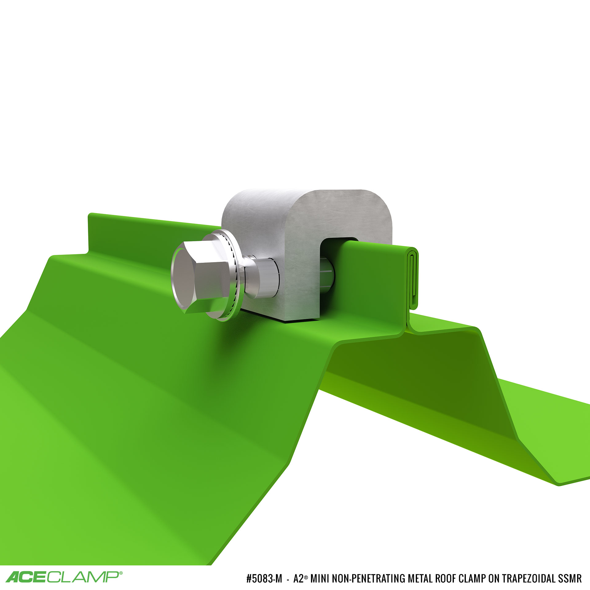 A2® Mini Non-Penetrating Metal Roof Clamp - AceClamp