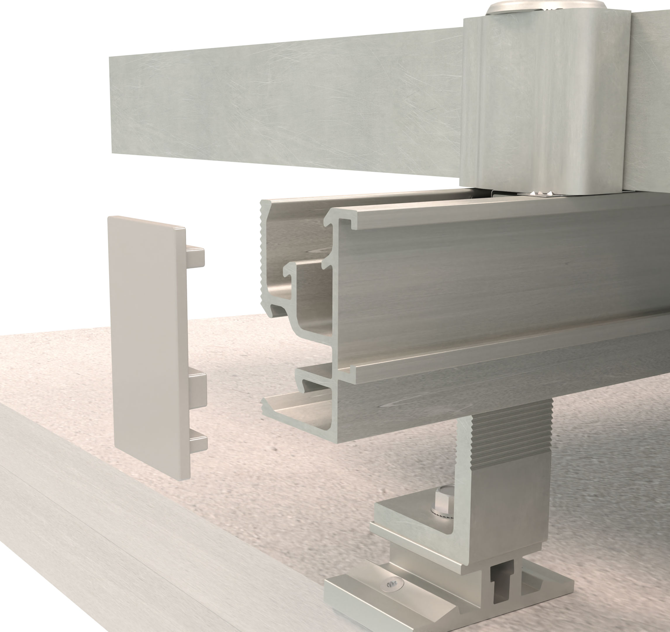 Solar Snap® Solar Racking for Concrete Cover Board Roofs - AceClamp