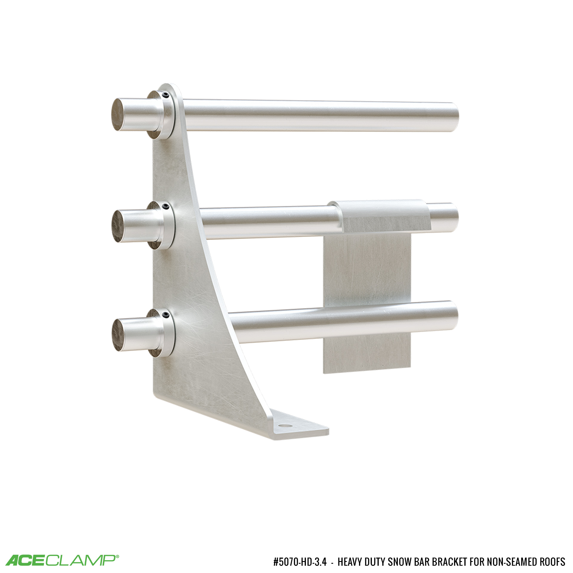 Heavy Duty Snow Bar Bracket, 3 Bar for Screw Down - AceClamp