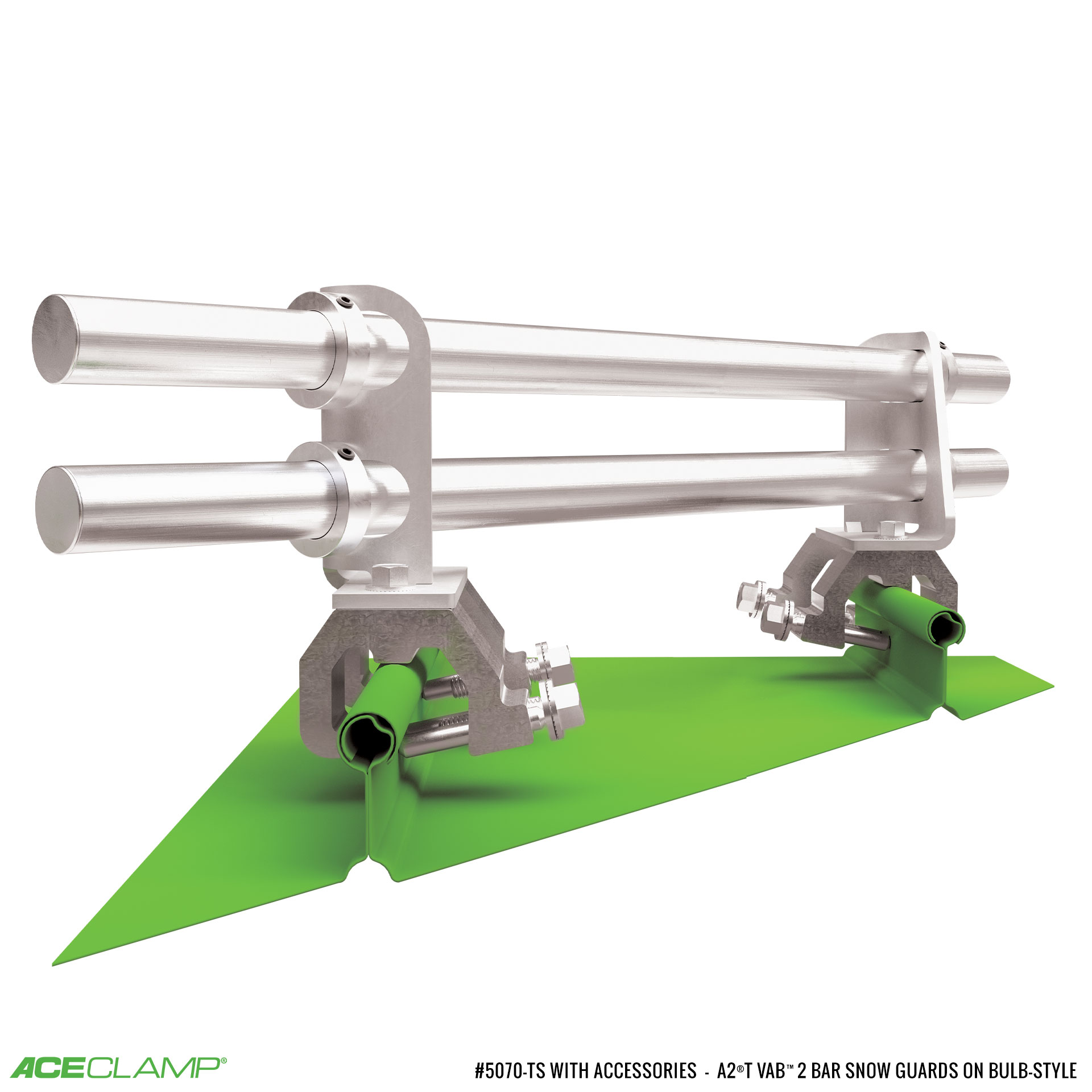Variable Angle Snow Guards for Standing Seam Roofs