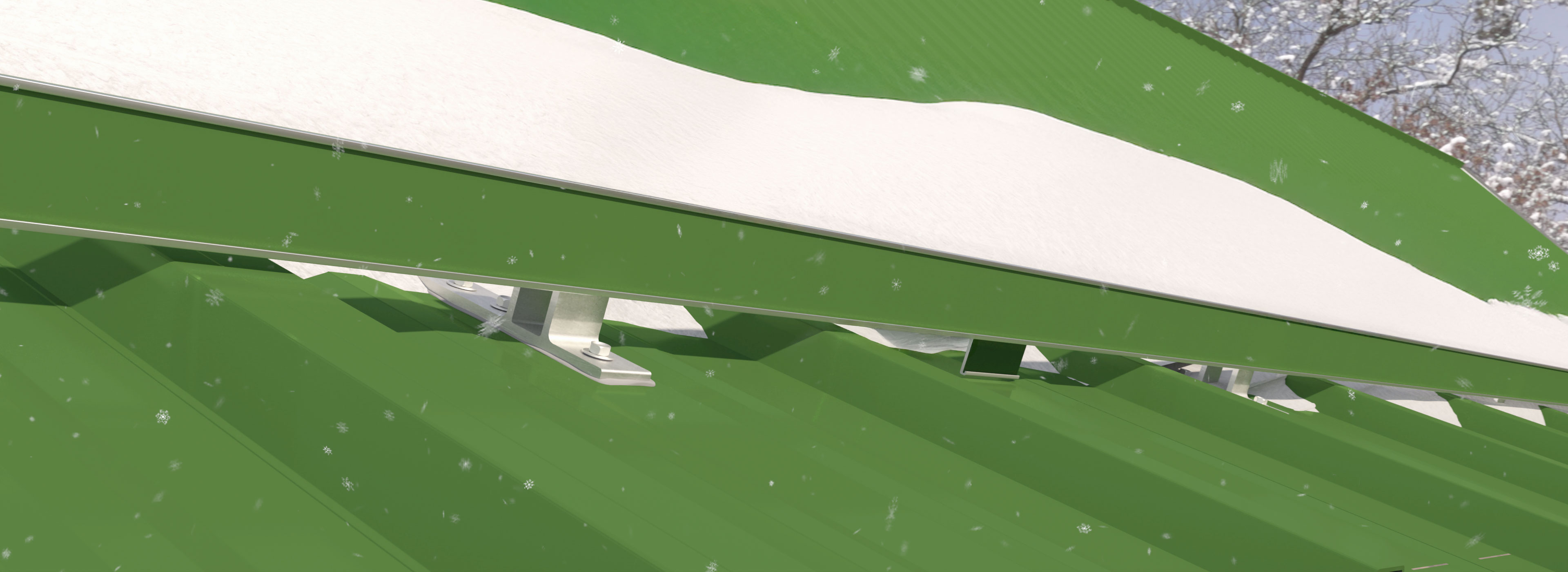 Color Snap® Screw Down Snow Retention System for...